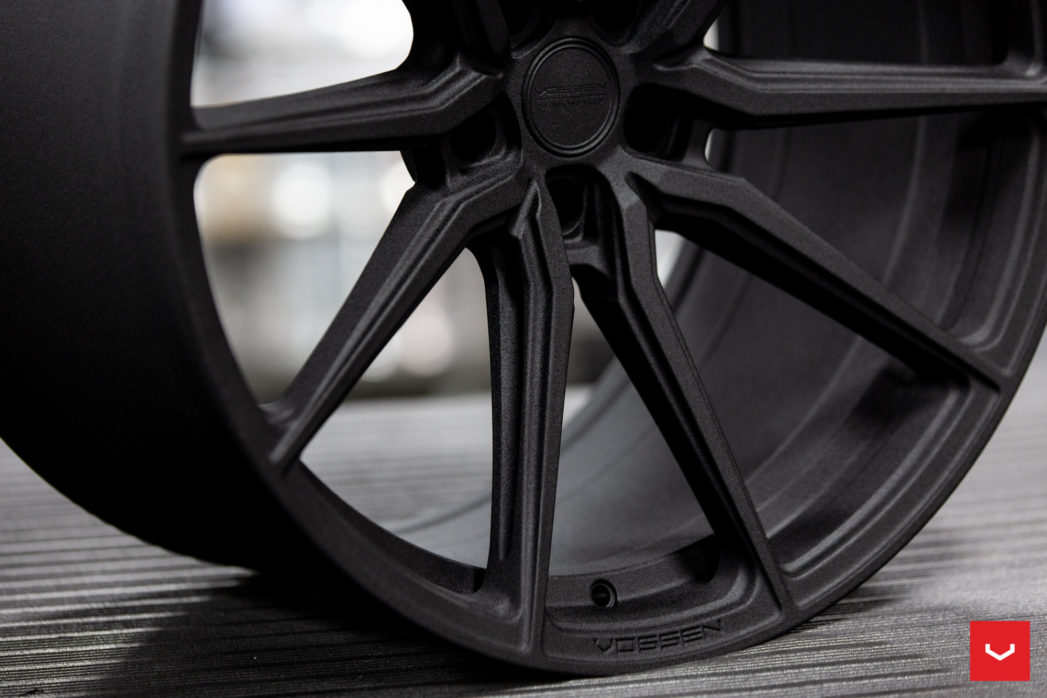 Vossen HF-3 20×9 5×112 +32 Gloss Black With Machined Spoked Faces Wheel ...