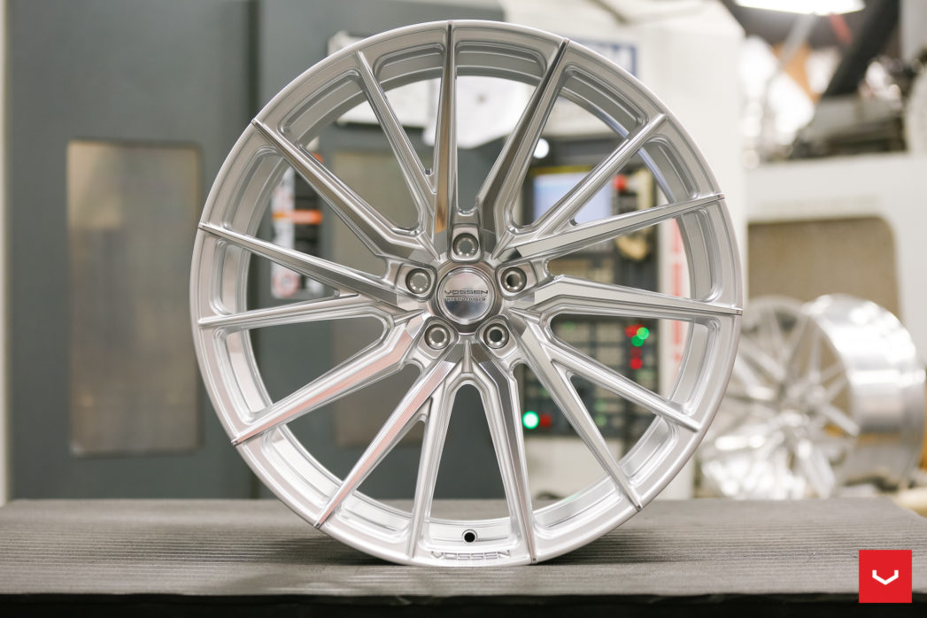 Vossen HF-4T 20×10 5×120 +45 Silver With Polished Spoke RIGHT Wheel ...