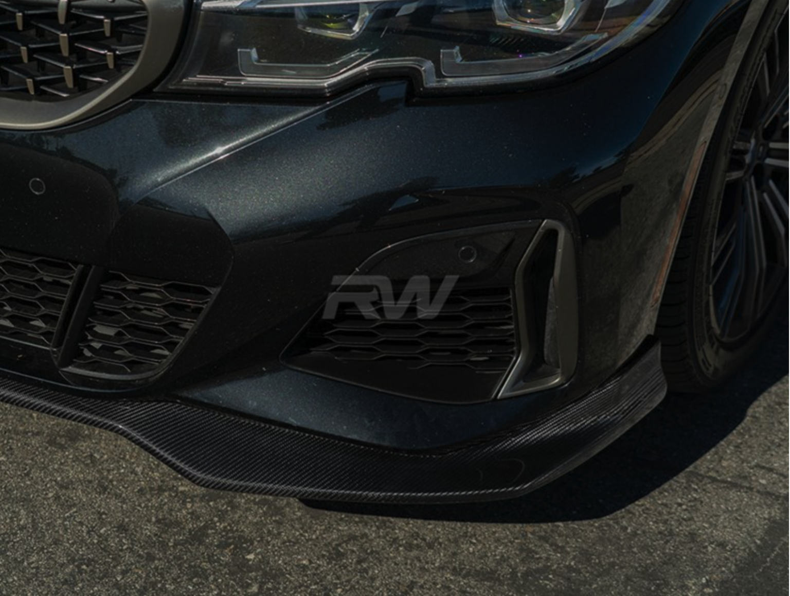 RW Carbon 2019-2023 BMW (G20) M340i EC Style Carbon Fiber Front Lip ...